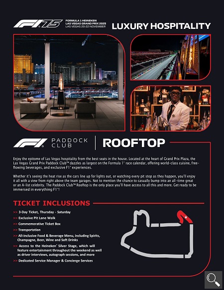 Las Vegas Paddock Club Rooftop
